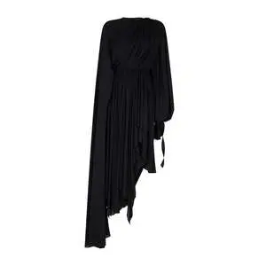 Balenciaga Draped Dress - Black