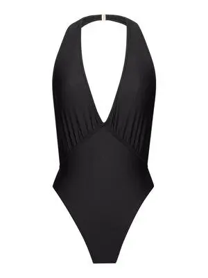 Saint Laurent Swimsuit With Halter Neckline - Black
