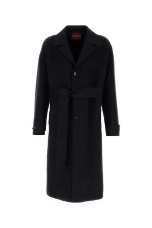 Gucci Midnight Wool Blend Coat - Blue