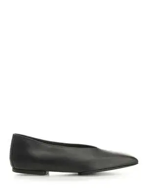 Rick Owens Leather Ballerinas - Black