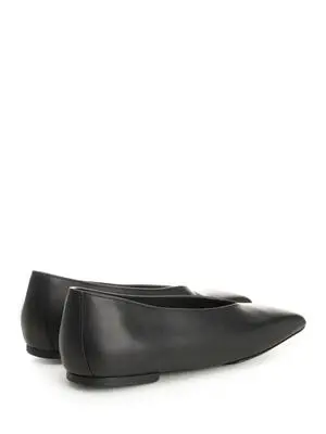 Rick Owens Leather Ballerinas - Black