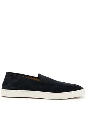 Giorgio Armani GIORGIO ARMANI Leather Slip-On Sneakers Multicolor