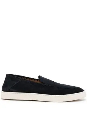Giorgio Armani GIORGIO ARMANI Leather Slip-On Sneakers Multicolor