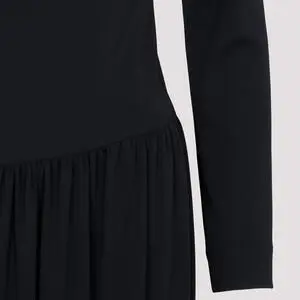 LANVIN Ls Drape Midi Dress