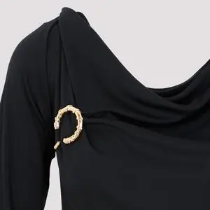 LANVIN Ls Drape Midi Dress