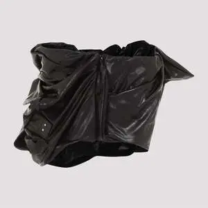 Rick Owens Calf Leather Draper Bustier Top