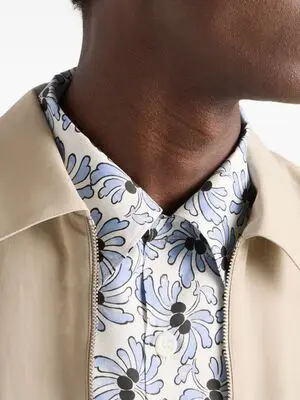 Prada Printed Cotton Blend Shirt