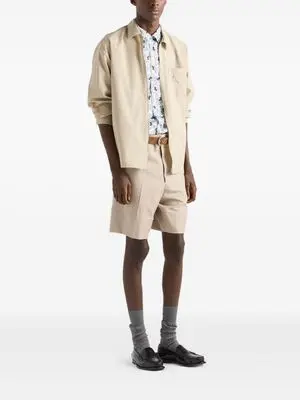 Prada Printed Cotton Blend Shirt