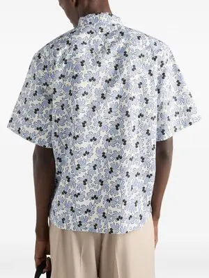 Prada Printed Cotton Blend Shirt