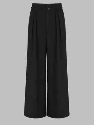 Dries Van Noten Wide Leg Trousers - Black