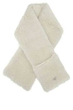 Prada Ivory Teddy Scarf - White