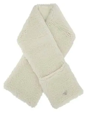 Prada Ivory Teddy Scarf - White