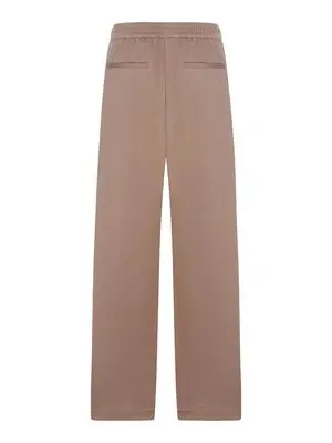 Brunello Cucinelli Wide Leg Trousers With Drawstring
