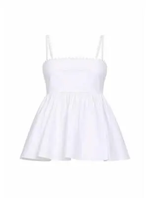 Jacquemus The Traversin Peplum Camisole Top - Multicolor