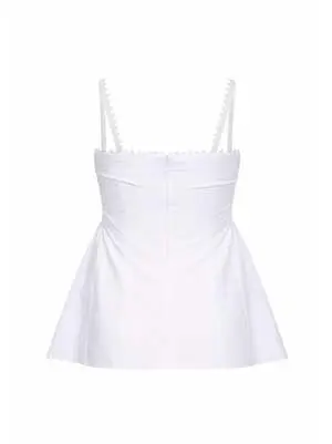 Jacquemus The Traversin Peplum Camisole Top - Multicolor