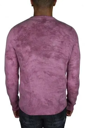 Amiri Cashmere Blend Tie & Dye Crewneck Sweater