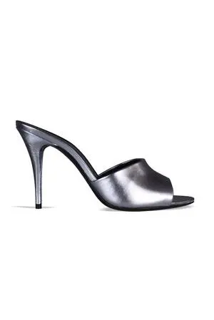 Saint Laurent Metallic Mules Clogs For Women