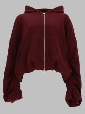Dries Van Noten Felpa In Cotone Con Zip - Multicolor