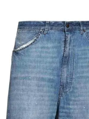 MAISON MARGIELA Vintage Denim Wide-leg Jeans - Multicolor