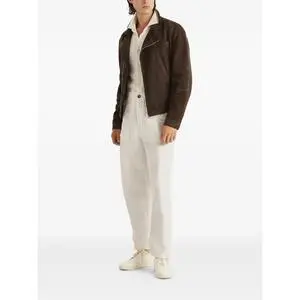 Brunello Cucinelli Trousers Regular & Straight-leg Trousers - White