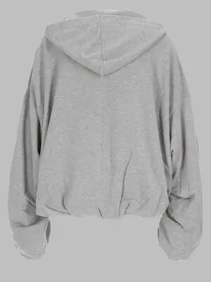 Dries Van Noten Felpa In Cotone Con Zip - Gray