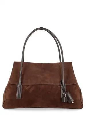 TOM FORD Borsa Tote In Suede - Brown
