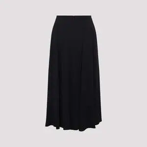 Alberta Ferretti Georgette Midi Skirt