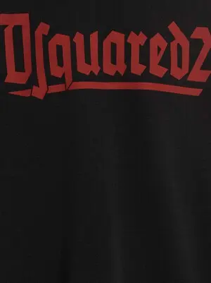 Dsquared2 Cotton Oversized Hoodie - Black