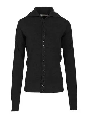LEMAIRE Turtleneck Cardigan - Gray