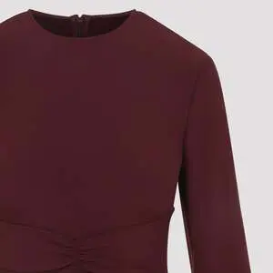 Alberta Ferretti Satin Midi Dress
