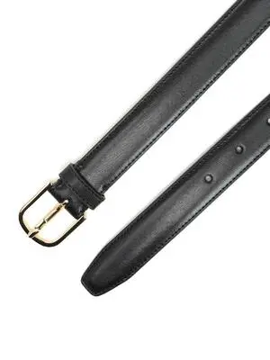 TOTEME Slim Leather Trouser Belt - Black
