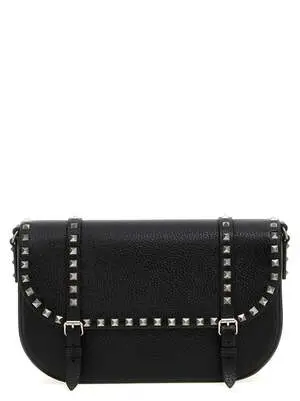 Valentino Garavani Rockstud Shoulder Bag - Black