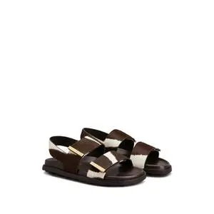 TOD'S Calfskin Sandals - Brown
