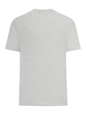 Saint Laurent Oversized Cassandre T-shirt In Cotton Pique - Gray