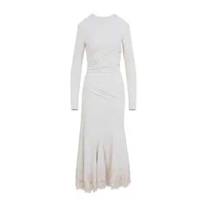 Alberta Ferretti Velvet Midi Dress - Multicolor