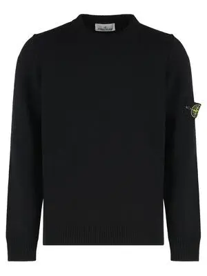 Stone Island Wool Blend Sweater - Black
