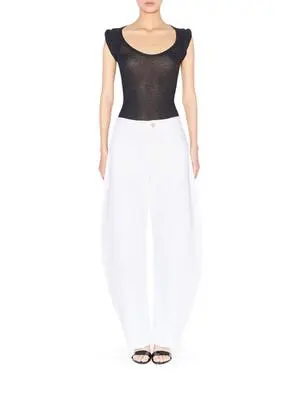 Alaïa Low-waisted Rounded Jeans