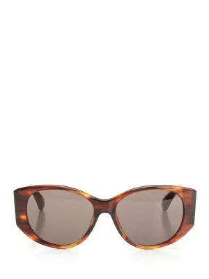 Balenciaga Nano Round Sunglasses - Brown