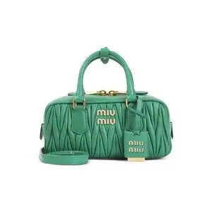 Miu Miu Lamb Leather Handbag - Green
