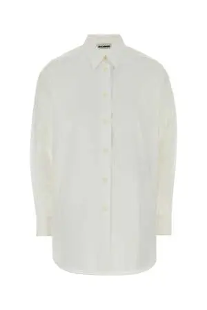 JIL SANDER Poplin Oversize Shirt - White