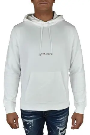 Saint Laurent Cotton Hoodie - White