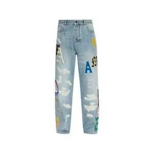 Amiri Denim Wide-leg Jeans - Blue