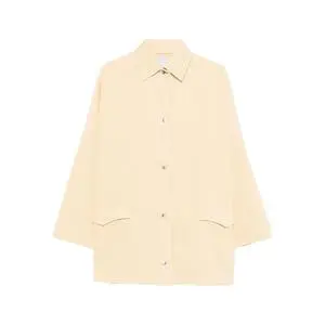 TOTEME Neutrals Coats Single Breasted Coats - Cream