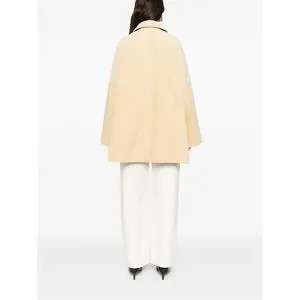 TOTEME Single Breasted Coat - Cream