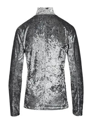 FORTE_FORTE Velvet Turtleneck - Gray
