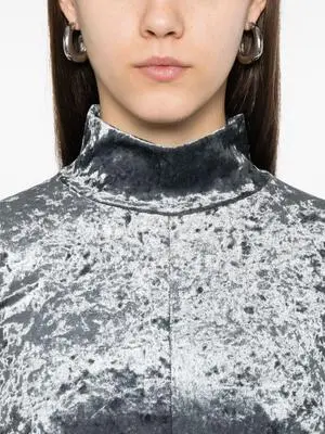 FORTE_FORTE Velvet Turtleneck - Gray