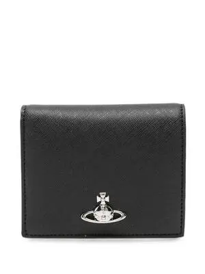 VIVIENNE WESTWOOD Snap Closure Bi-fold Wallet - Black