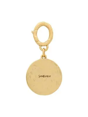 Saint Laurent Enamel And Metal Cassandre Charm - Silver