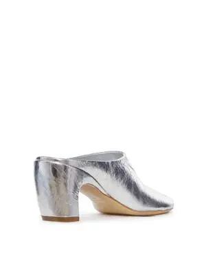 Dries Van Noten Laminated Leather Mules
