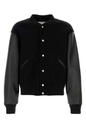 JIL SANDER Wool Bomber Jacket - Black